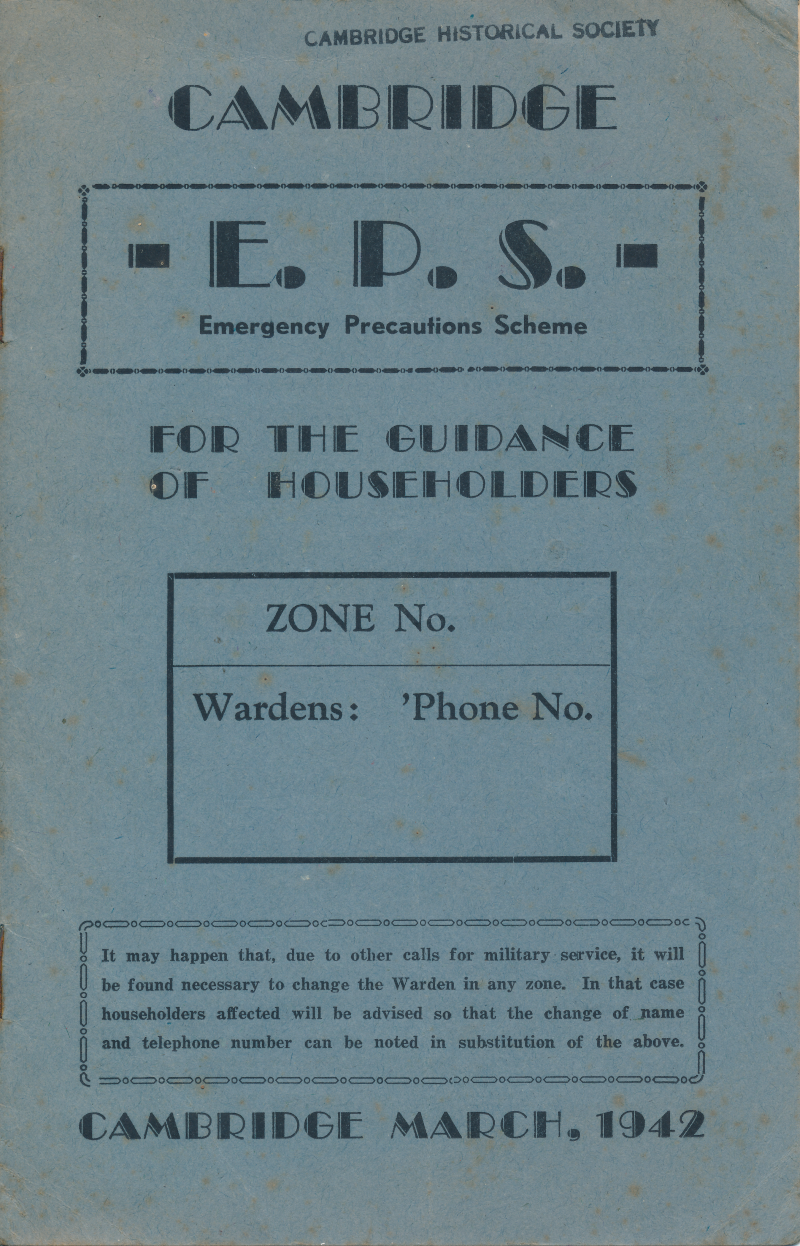 "Don’t Panic”: Wartime Emergency Booklet - Cambridge Museum
